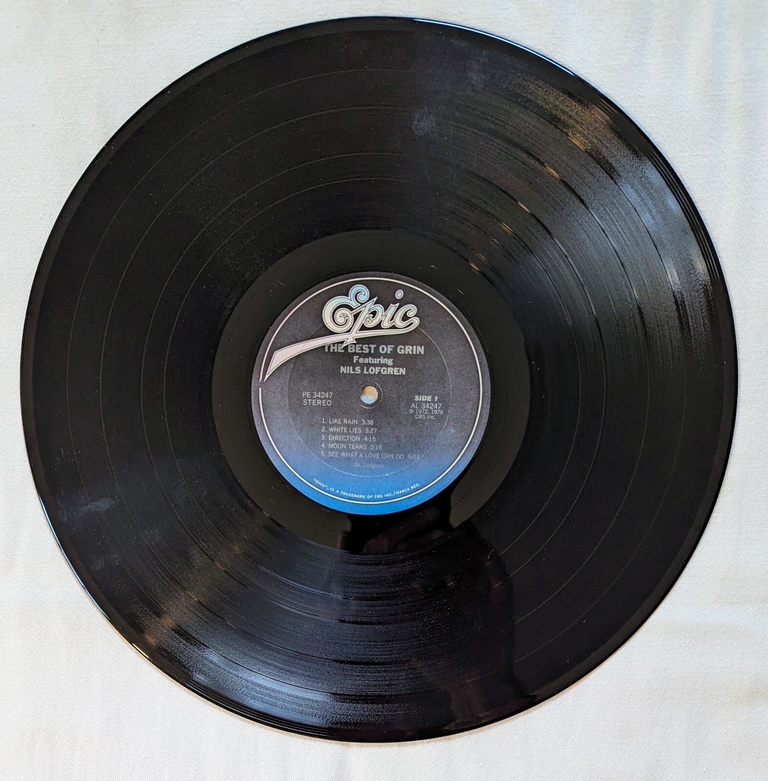 Grin The Best Of Grin Featuring Nils Lofgren 1972 Vinyl LP Epic Records ...