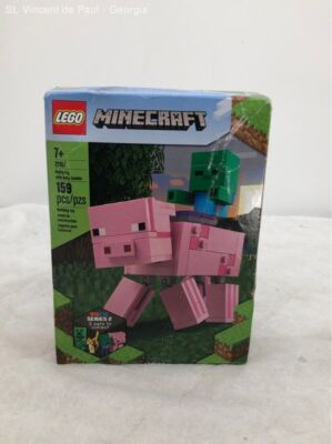 LEGO 21157 Minecraft BigFig Pig with Baby Zombie - New & Sealed in ...