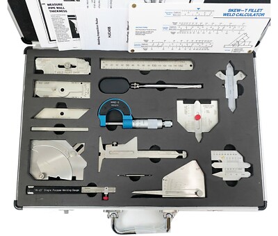 Welding Inspection Tool Kit Welding Gauge Tool Kit Inspection Ruler Set ...