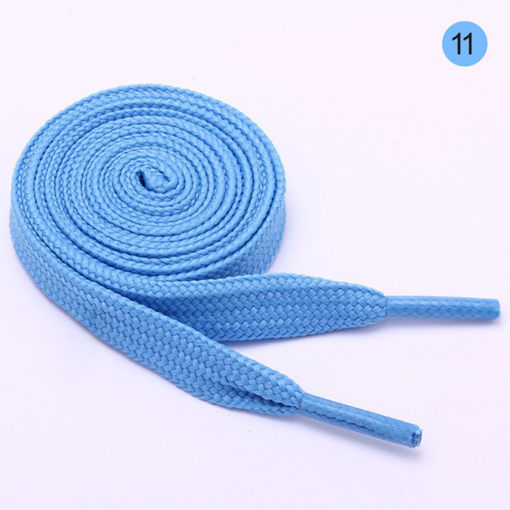 THICK FLAT FAT SHOE LACES 2/5" Wide Shoelaces All Shoe Types Trainer ...