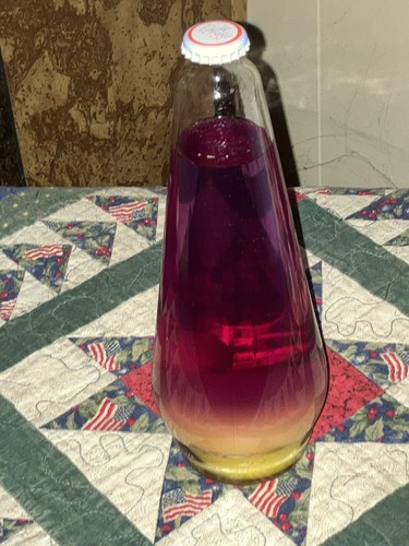 Vintage replacement Lava Lamp Liquid Glass Bottle Container ~Yellow ...