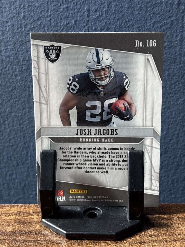 2019 Panini Phoenix #106 Josh Jacobs RC Rookie Card Oakland Raiders | eBay