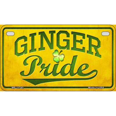Ginger Pride Novelty Metal Motorcycle Plate MP-11742 | eBay