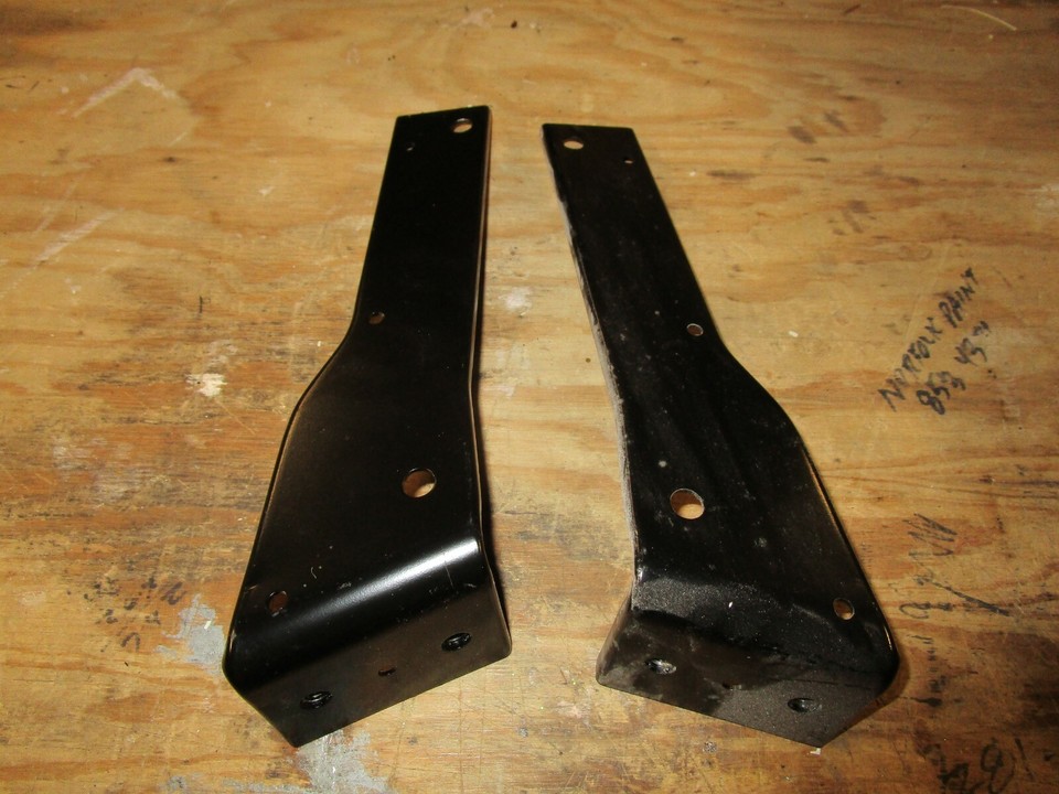 63/67 corvette inner fender hood hinge reinforcement plates 2 NEW! 427 ...