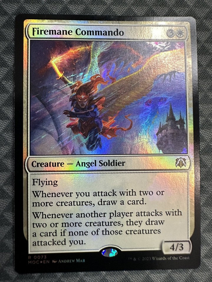 MTG Firemane Commando #0073 Foil Rare March Of The Machine (MOM) | eBay