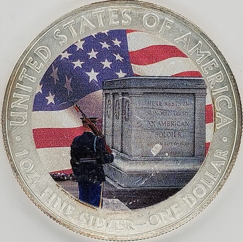 2008 Colorized American Silver Eagle 1 oz Coin (JW7) | eBay