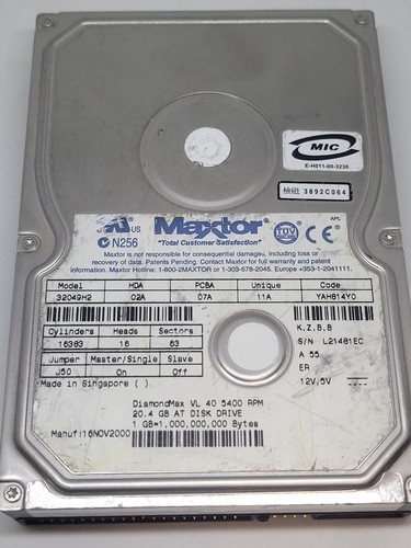 20GB 40GB 80GB 120GB 160GB 200GB 3.5" IDE PATA Legacy Hard Drives | eBay