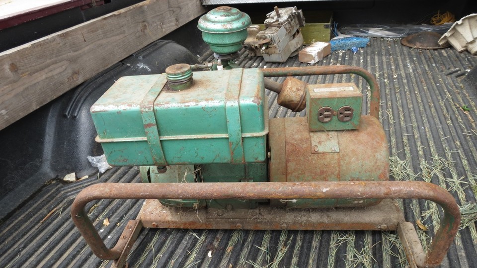 Vintage 115 volts 60 cycle Engine Dayton Generator Plant | eBay