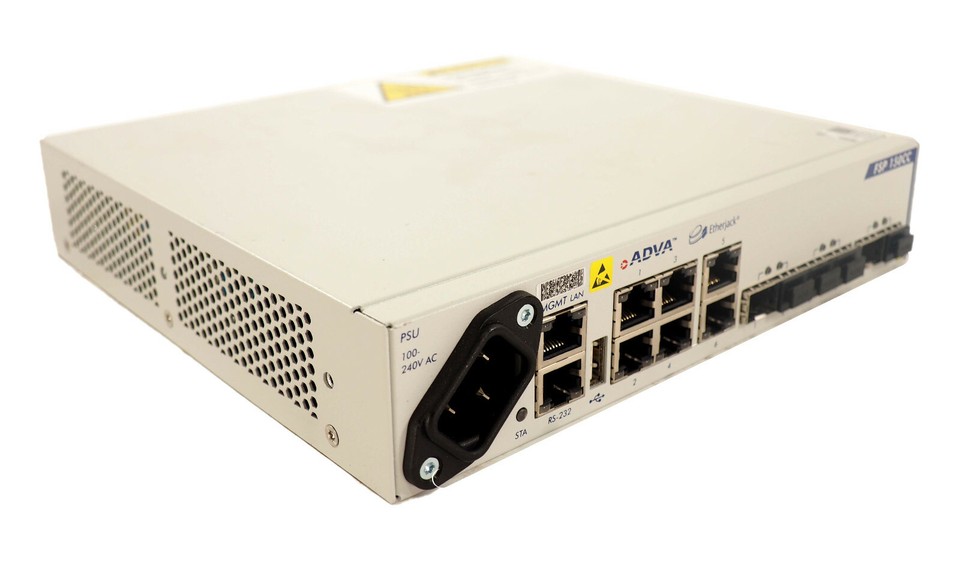 ADVA OPTICAL FSP150CC-GE114 ETHERJACK 100-240V AC 1078904620-01 ...