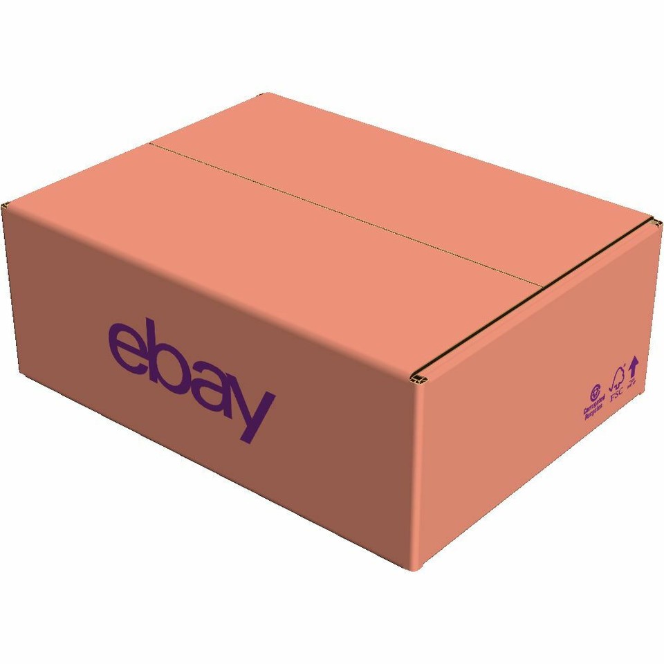 eBay Branded Packaging Small Cardboard Box (20.6cm x 27.6cm x 10.7cm ...