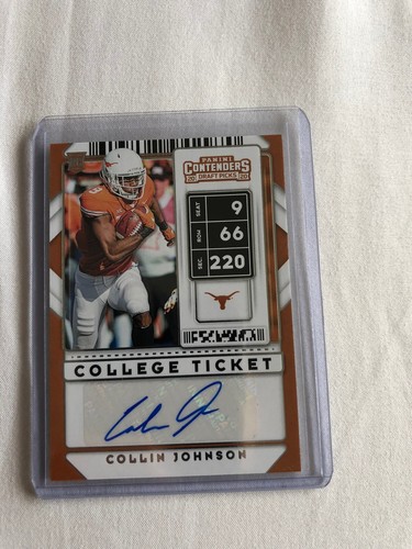 2020 Panini Contenders Draft Picks - College Ticket Autographs Collin ...