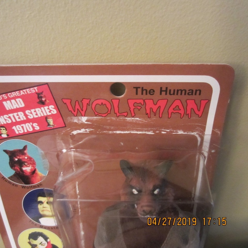 MEGO WOLMAN MAD MONSTERS CLASSIC TV TOYS 8" ACTION FIGURE REPRO-MINT ON ...