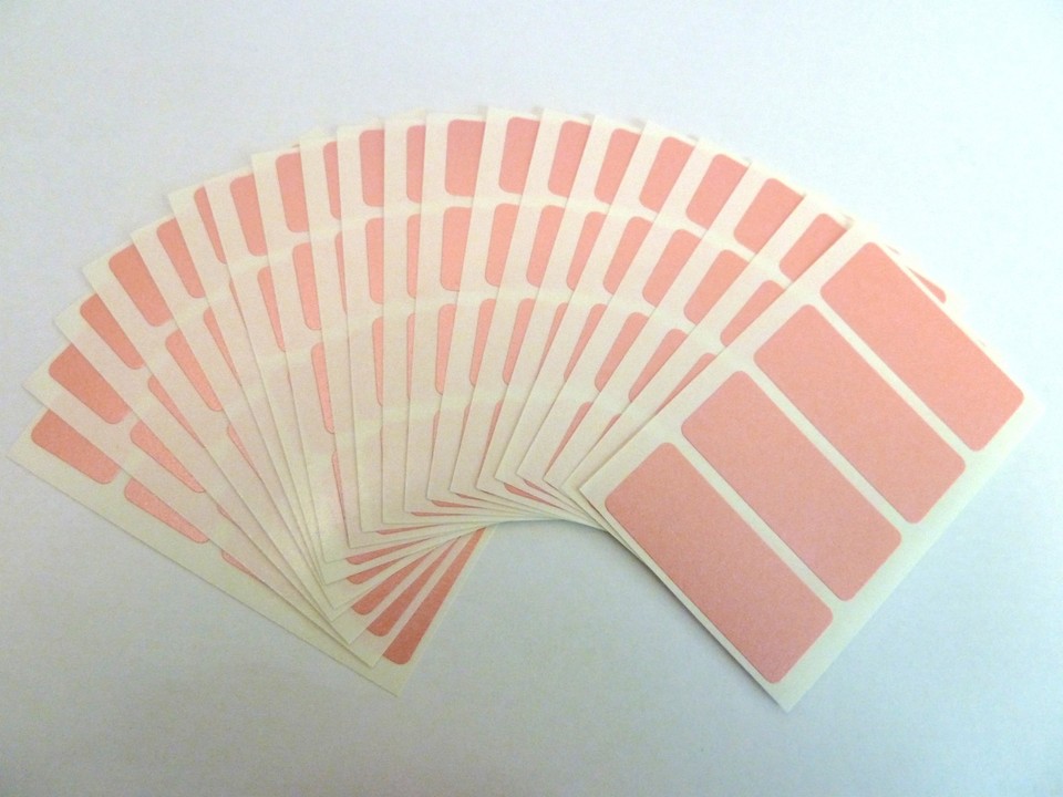 50x20mm Rectangle Stickers Coloured Rectangular Sticky Labels 36 ...
