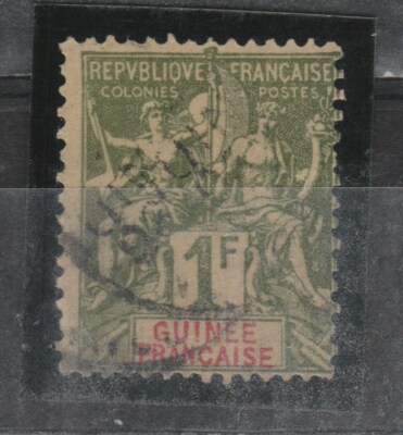 FRANCOBOLLI - 1892 GUINEA FRANCESE FR.1 OLIVA E/5180 | eBay