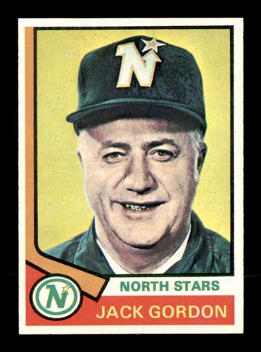 1974 Topps #238 Jack Gordon CO/RC NM/NM+ X3086439 | eBay