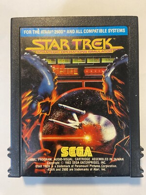 Star Trek Strategic Operations Simulator - Atari 2600 - Tested And ...