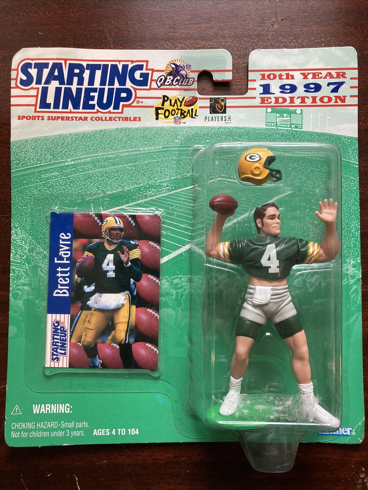 1997 BRETT FAVRE-NFL GREEN BAY PACKERS-STARTING LINEUP FIGURE-SEALED ...
