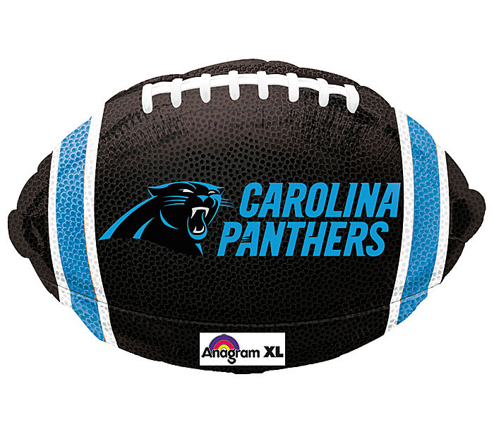NFL Carolina Panthers Football Shaped 18" Foil Balloon Double Sided ...