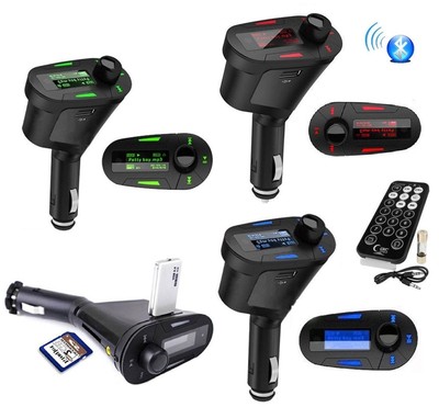 Wireless Car FM Radio Transmitter Audio USB SD Card Slot Kit MP3 Player ...