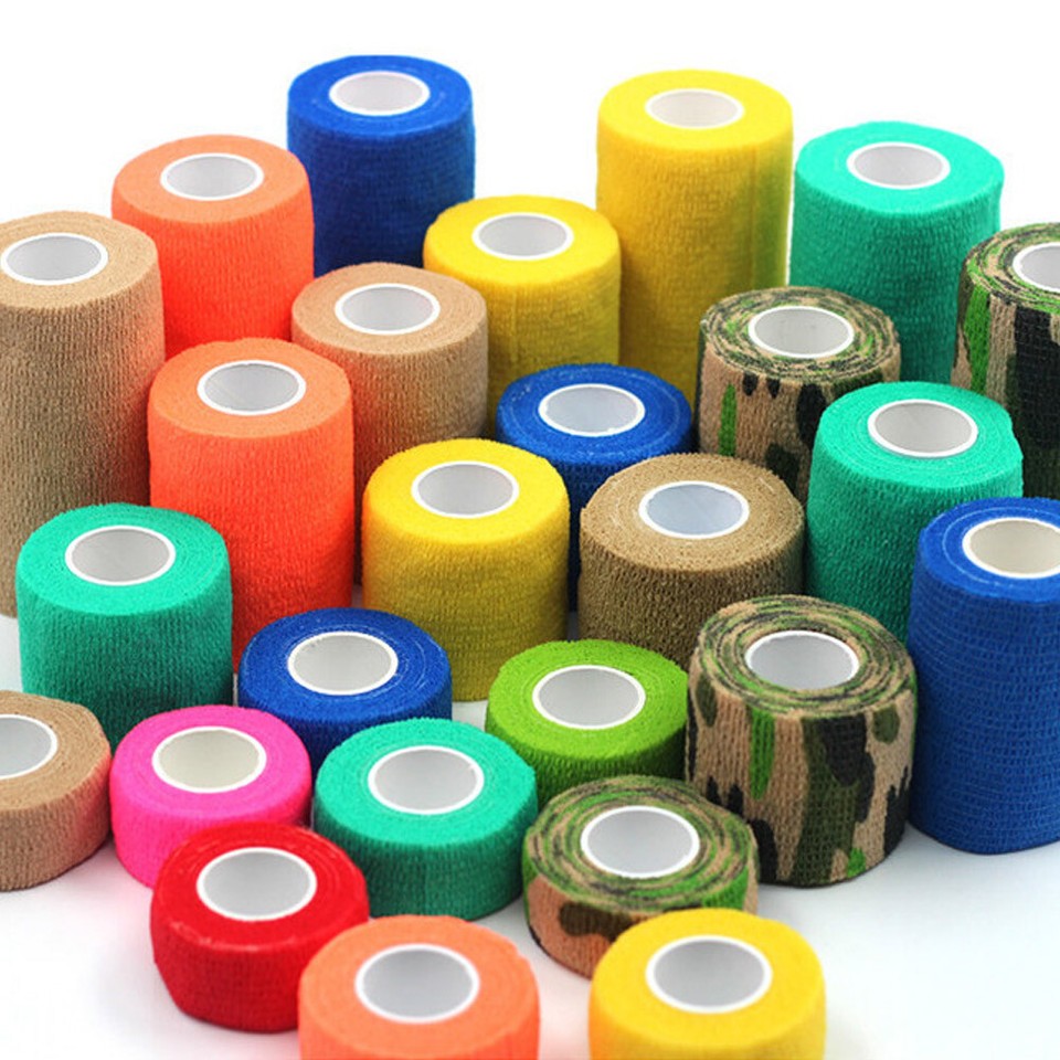 Ankle Sprains Self Adhesive Sports Wrap Elastic Bandage Injury Wrap ...