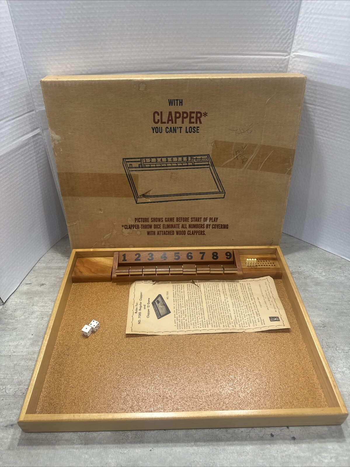 Vintage Drueke Clapper Game Creators Of Fine Games No. 7085. EUC | eBay