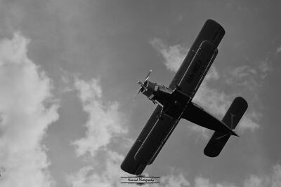 Aircraft airplane monochrome antonov an2 flying Custom Gaming Mat Desk ...