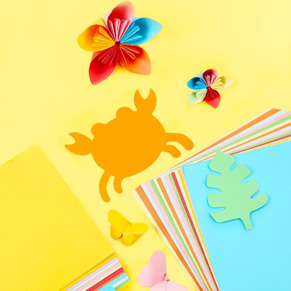 200 Sheet Origami Paper Vivid Colors Double Sided Easy Fold 6 Inch | eBay