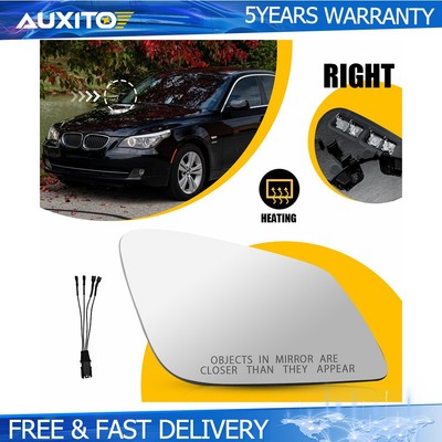 Passenger Right Side Mirror Glass 4Pin Heated Fit for 2010-16 BMW 528 ...