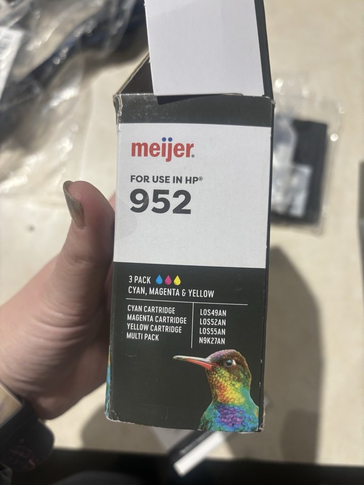 Meijer 952 Combo Pack Tri Color Cartridge Inkjet HP Cyan, Magenta ...