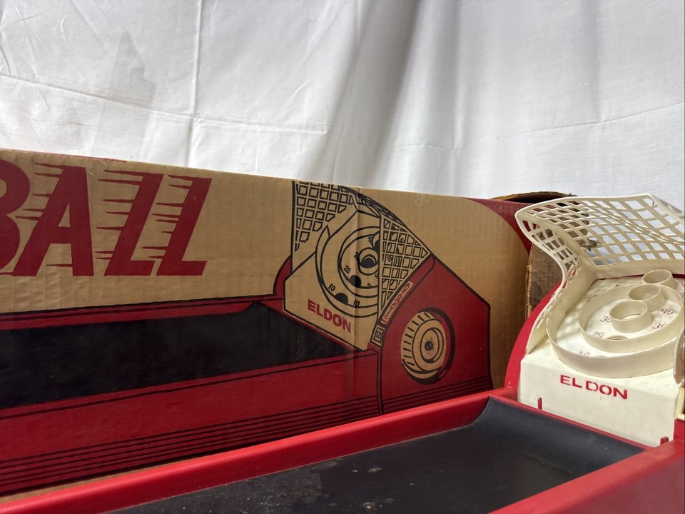 VINTAGE Eldon Skee Ball Tabletop Game 1960s Complete W/ Original Box No ...
