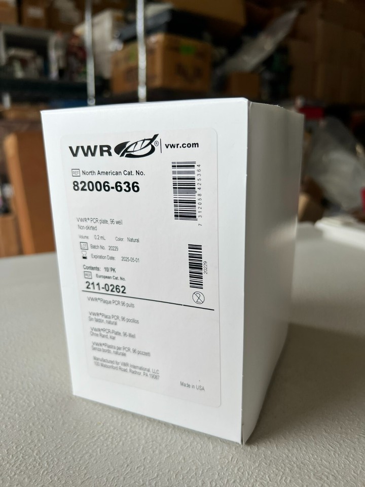 VWR 82006-636 PCR Plate 96-Well Non-Skirted 10 Per Box | eBay