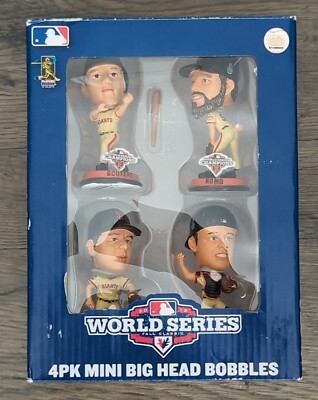 San Francisco Giants Bobblehead 4 Pack 2012 World Series Mini Big Head ...