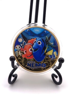 Disney Colorized Gold Plated Medals / Coins / Nemo Pixar | eBay