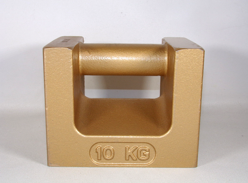 NEW Rice Lake 12767 Cast Iron Painted Grip Handle Test Weight, 10kg ...