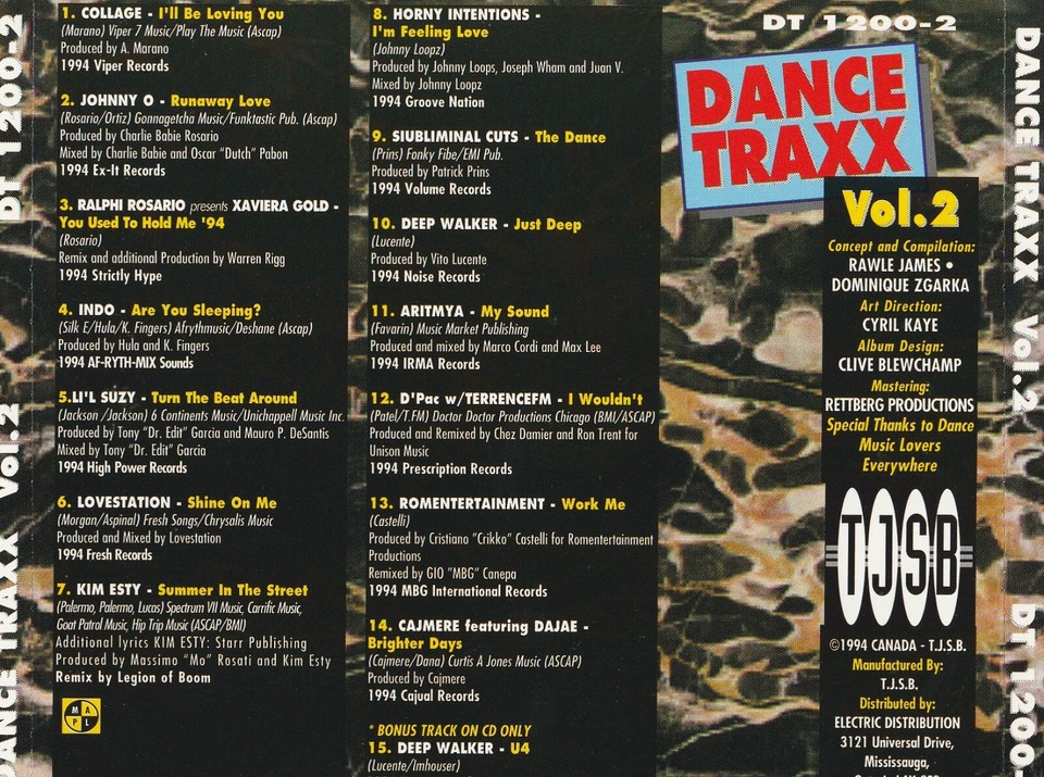 DANCE TRAXX vol 2 COLLAGE JOHNNY O INDO HORNY INTENTIONS DEEP WALKER KIM ESTY !! | eBay