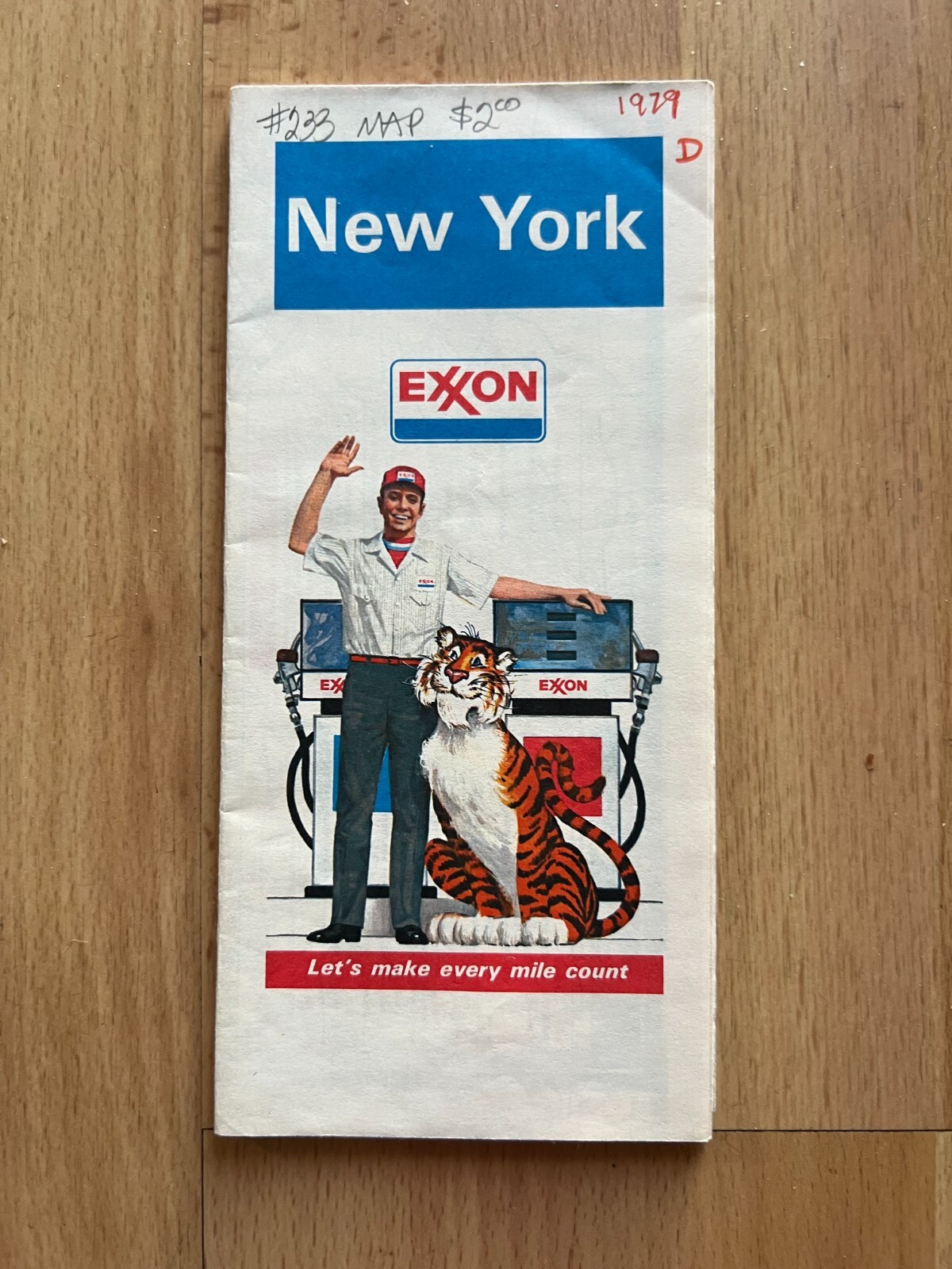 1979 ~ Exxon New York City ~ Gas Station Travel Road Map ~ CHECK ...