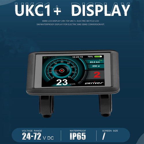 Electric Bike 24V-72V UKC1+ LCD Color Display TFT Screen SM/Waterproof ...