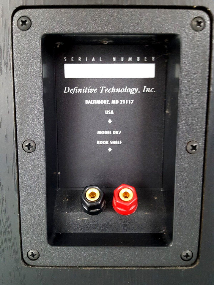 Definitive Technology DR7 Vintage Black Bookshelf Speakers, Great Sound ...