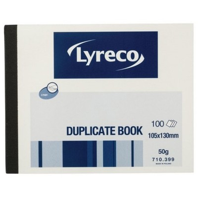 Lyreco Duplicate Book - 130 x 105mm - 100 Numbered Sheets - 710399 ...