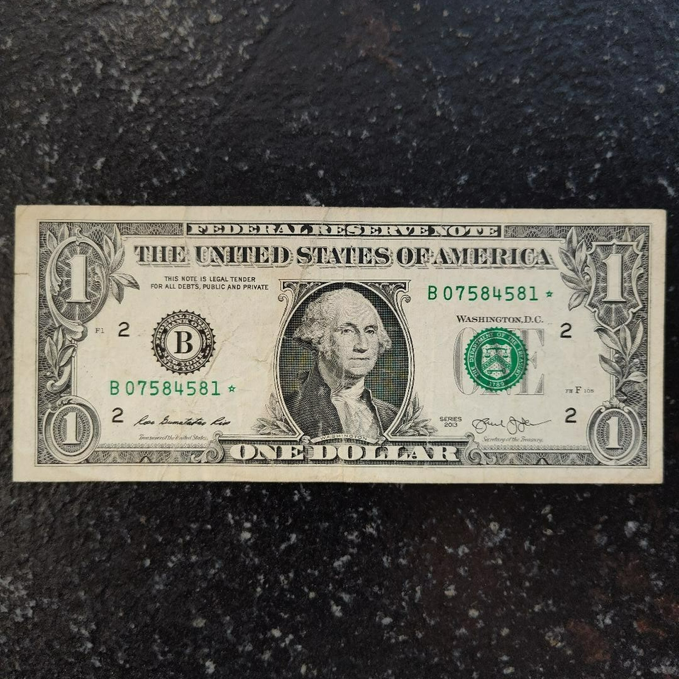 DC & FW Duplicate Serial STAR ☆ Notes (Lot of 3) One Dollar $1 Bills ...