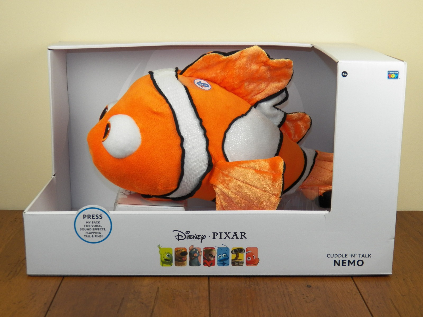Pixar Finding Nemo 16" Cuddle & Talk Plush Stuffed Fish Doll Thinkway ...