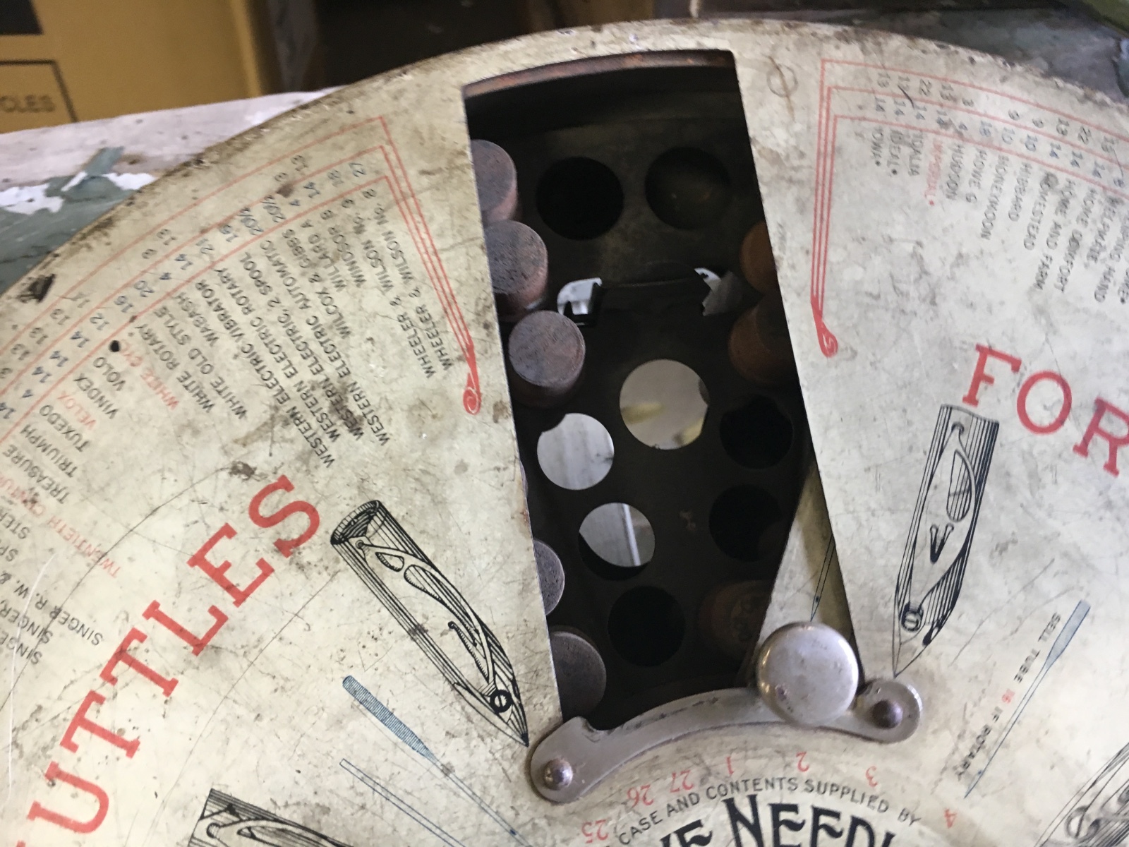 Antique c1908 The Boye Needle Co. Chicago spinning display store ...