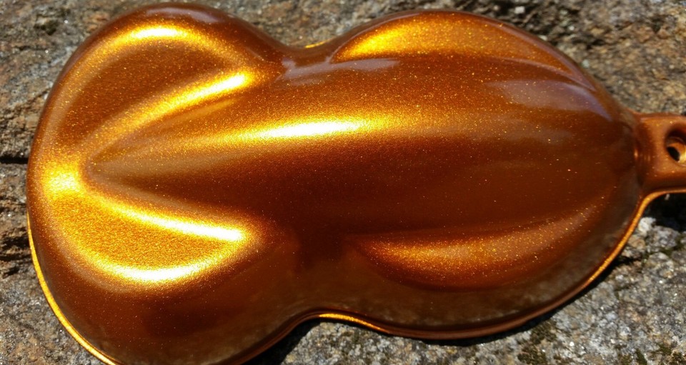 Burnt Copper Orange Pearl Pigment Auto Clearcoat Lacquer Urethane ...