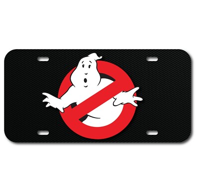 GHOSTBUSTERS LOGO VEHICLE PLASTIC LICENSE PLATE FRONT AUTO USA MADE CAR ...