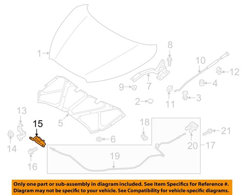 NISSAN OEM 18-24 Kicks,Versa Hood Hood Components-Lock Assy 656015RB2A ...