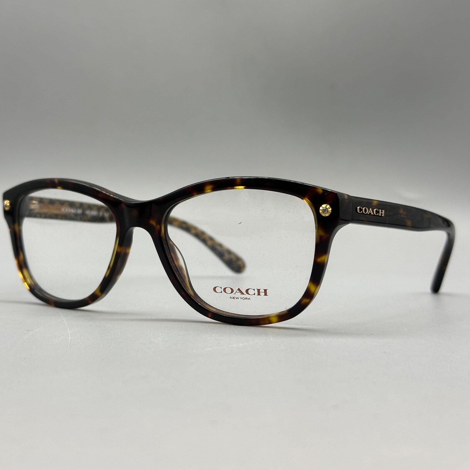 Coach HC 6095 / 5394 Unisex Eyeglasses 52-16-135mm -Dark Tort Gold 100% ...