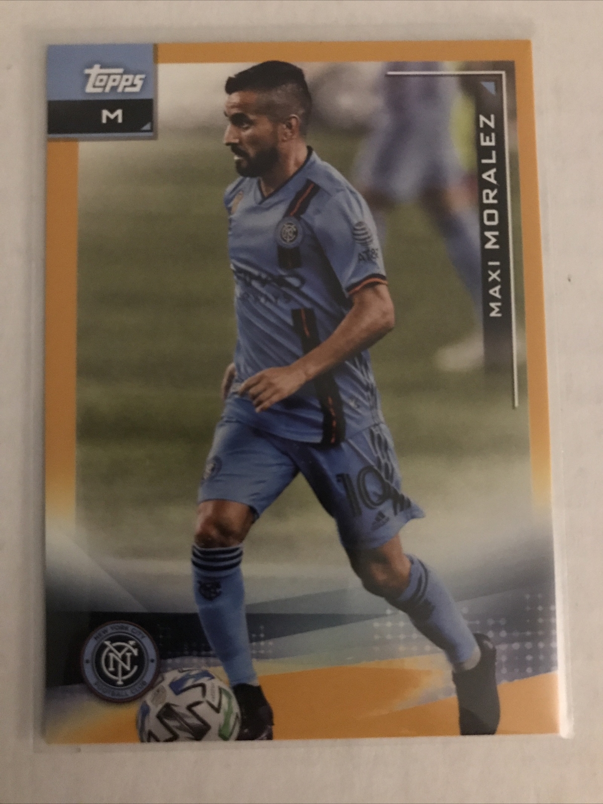 2021 Topps MLS Soccer Maxi Moralez Gold Parallel New York City FC /50 ...