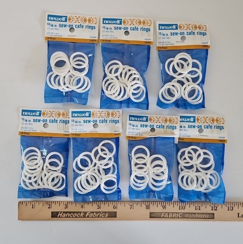 LOT OF 7 Vintage Sew-On Cafe Rings 13/16 in. 21 mm Dia. 14 Rings Each #14804 NIP | eBay