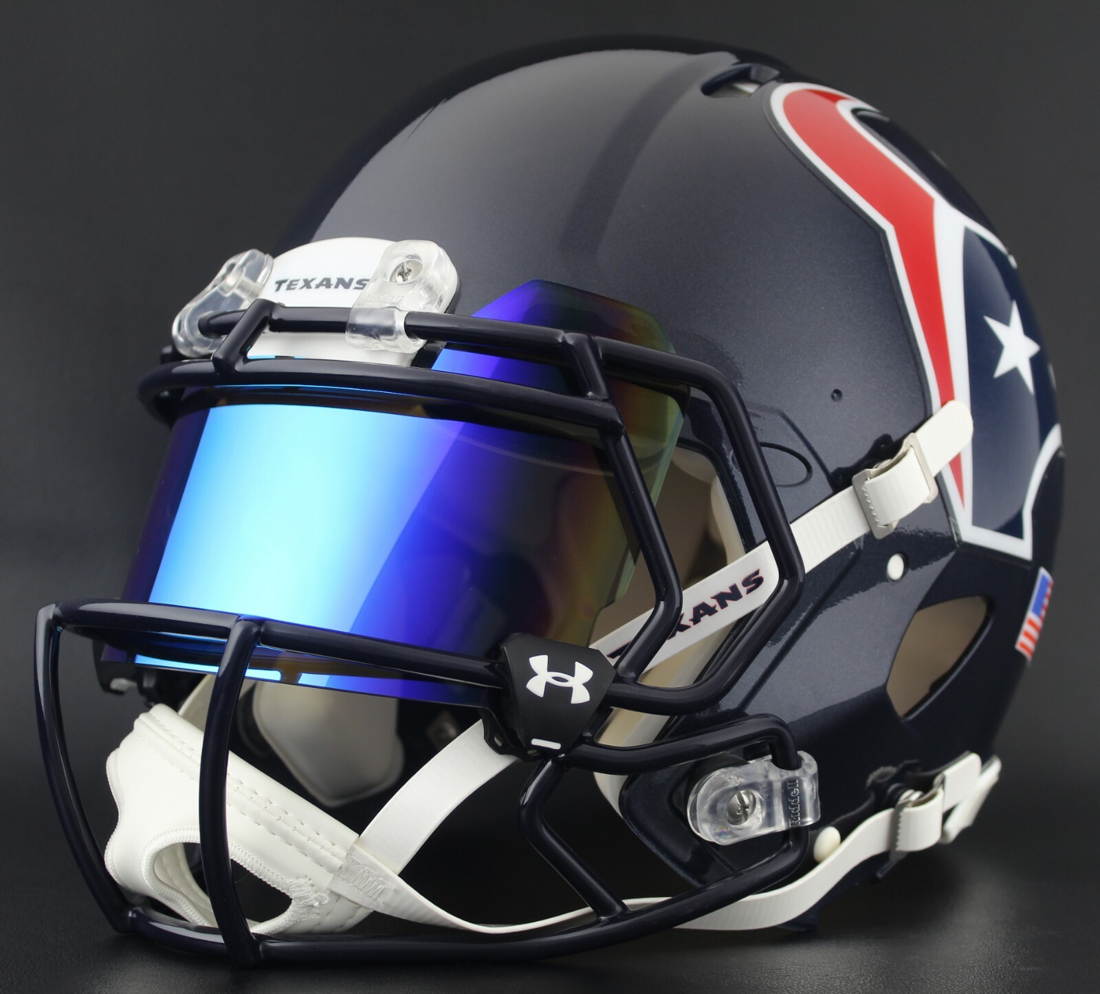 HOUSTON TEXANS Authentic GAMEDAY Football Helmet w/ UNDER ARMOUR Eye ...