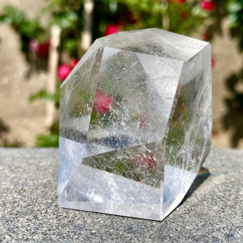 142G Natural transparent white crystal free-form quartz Reiki Healing ...